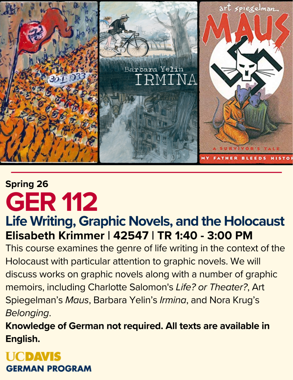 Spring Quarter 2026 | German and Russian program at UC Davis